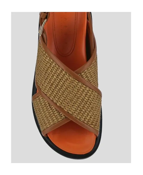 Marni Fussbett Cross-strap Sandals