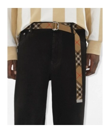 Burberry Check Ribbon Belt
