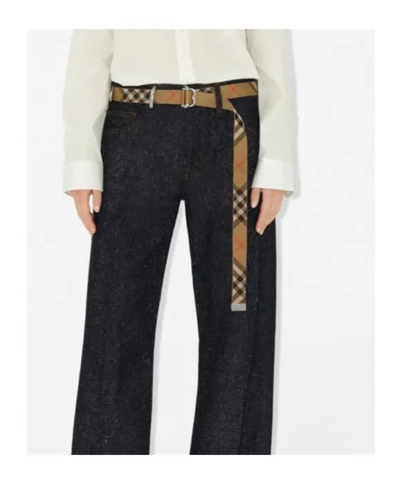 Burberry Check Ribbon Belt
