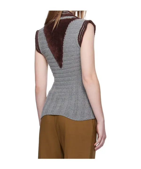 KIKO KOSTADINOV Sleeveless Lapel Sweater