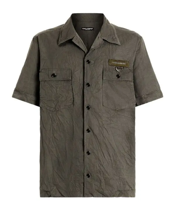 Dolce & Gabbana Dolce Gabbana Logo Detailed Short-sleeved Shirt