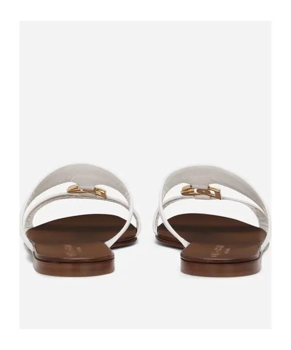 Dolce & Gabbana Dg Logo Lettering Sliders - White