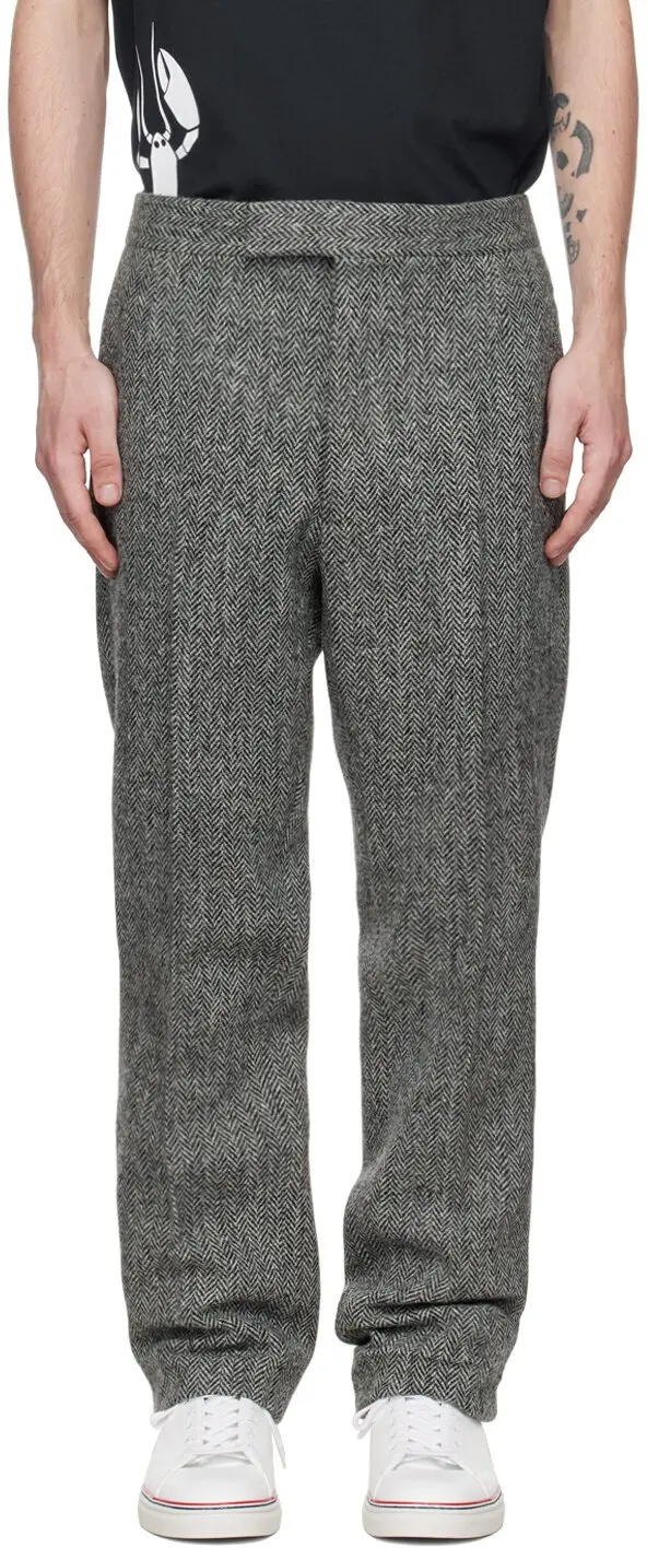 Thom Browne Tailored Tweed Trousers