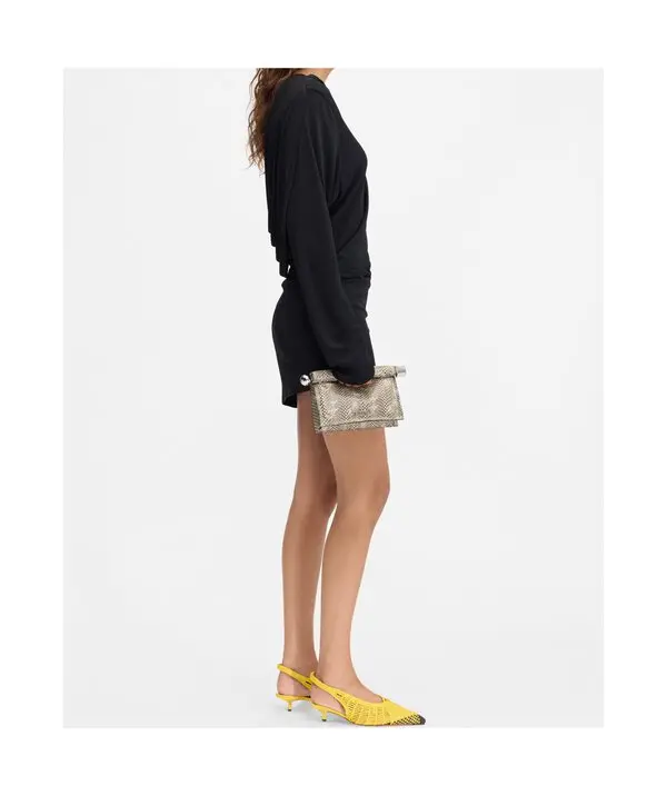 Jacquemus Gathered Long Sleeve Dress