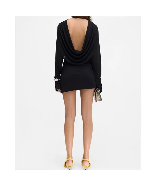 Jacquemus Gathered Long Sleeve Dress
