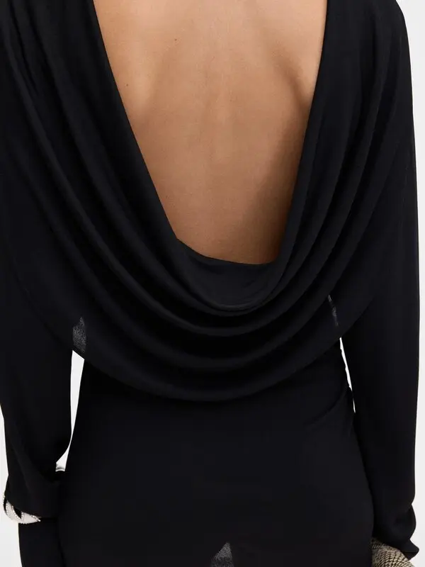 Jacquemus Gathered Long Sleeve Dress