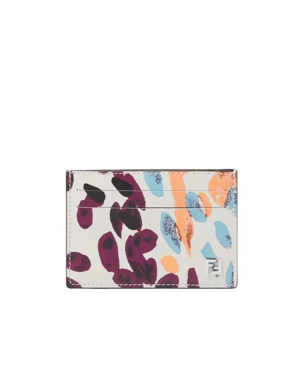 Fendi Ff Squared Slim Card Holder - Multi-color
