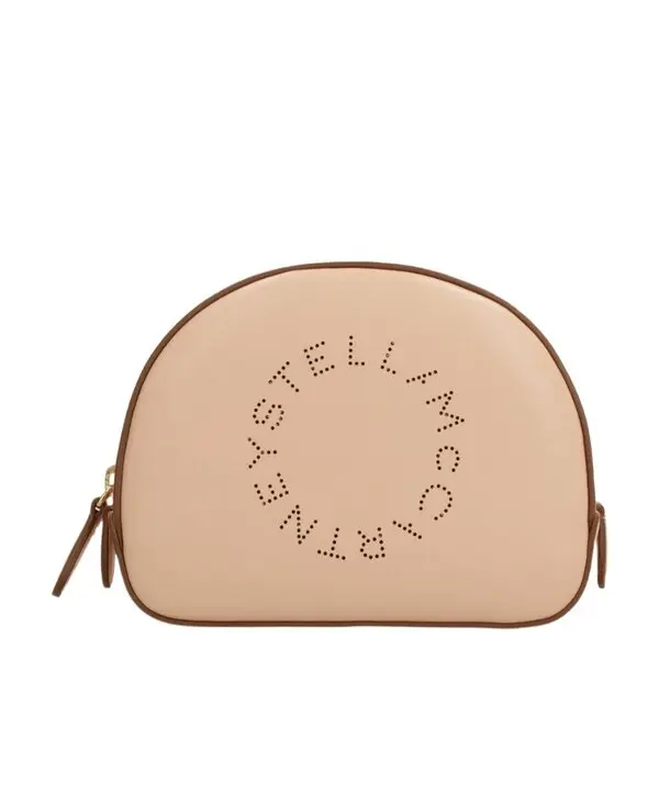 Stella McCartney Logo Perforated Zip-up Beauty Case - Nude