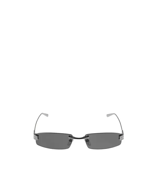 Balenciaga Rectangle Rimless Sunglasses - Light-silver