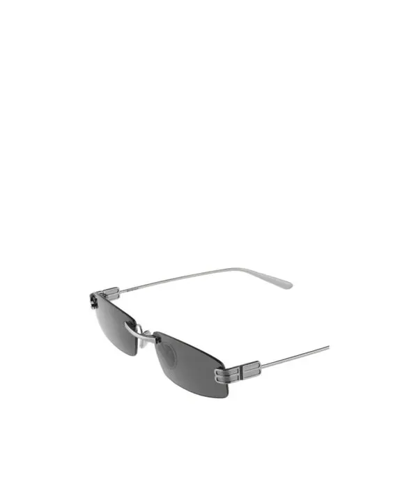 Balenciaga Rectangle Rimless Sunglasses - Light-silver