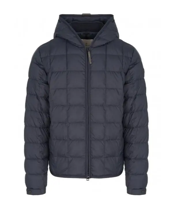 Moncler Tahrir Hooded Quilted Jacket - Navy Blue