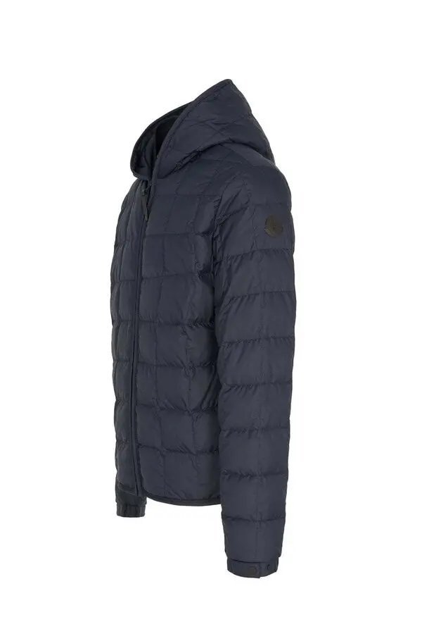 Moncler Tahrir Hooded Quilted Jacket - Navy Blue