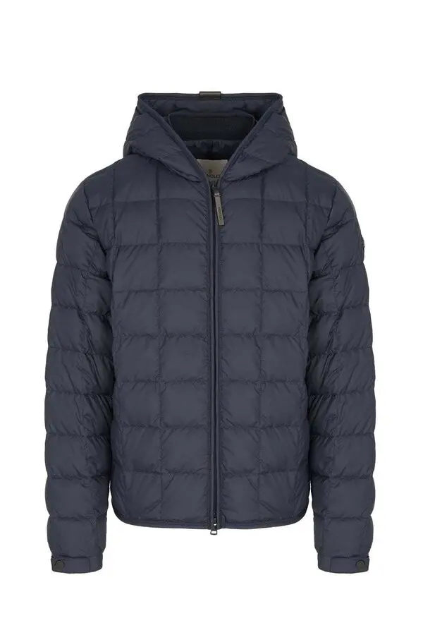 Moncler Tahrir Hooded Quilted Jacket - Navy Blue