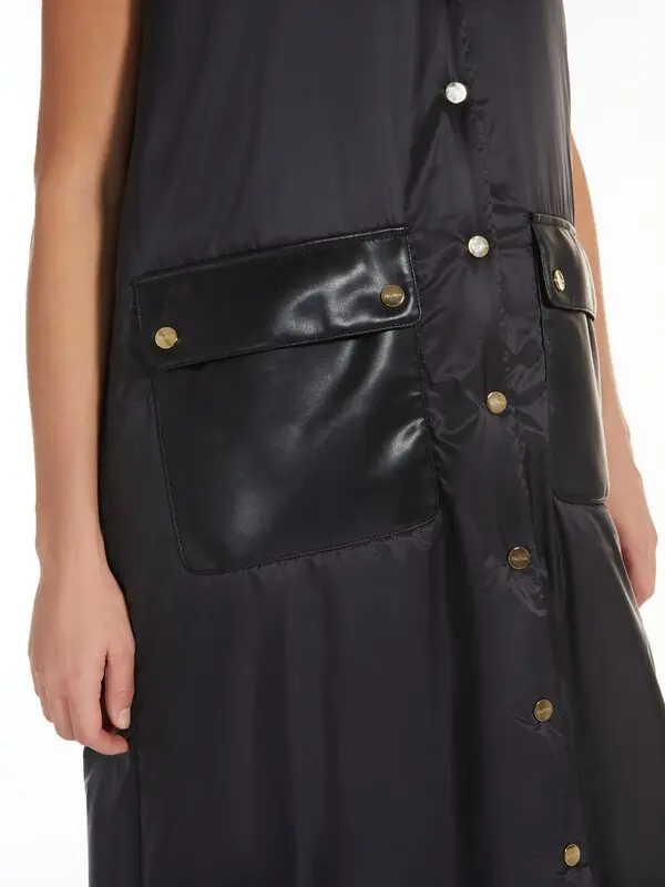 Max Mara Buttoned Sleeveless Jacket With Hood
