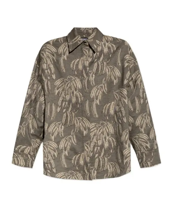 Jacquemus Oversized Graphic Jacquard Shirt