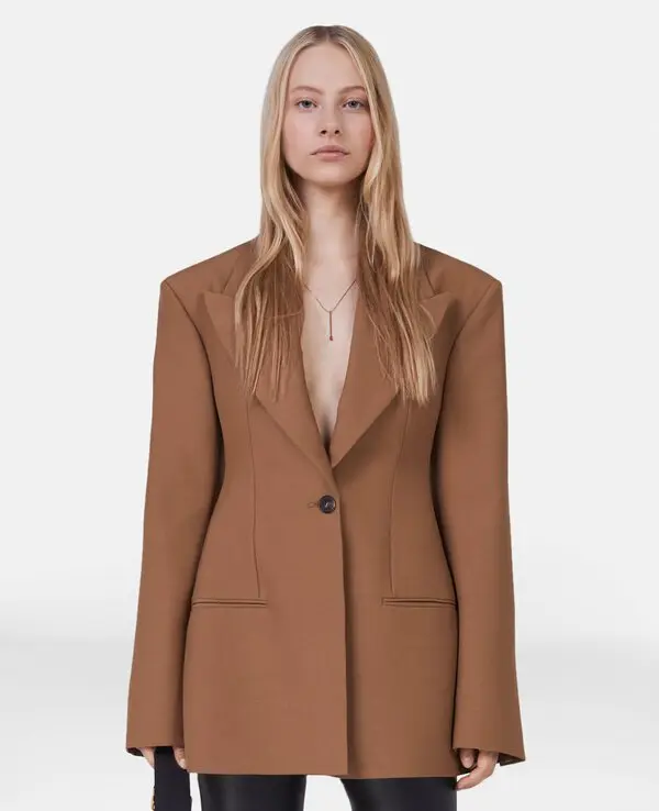Stella McCartney Long-sleeved Wool Suit Jacket