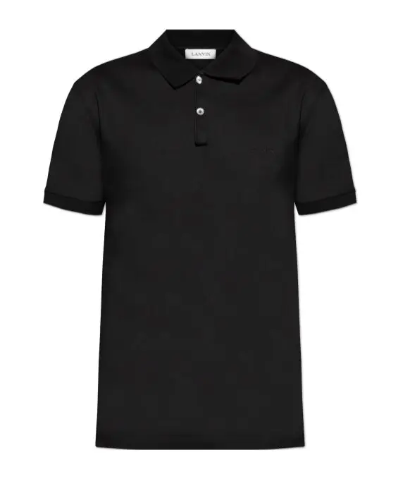 LANVIN Logo Embroidered Polo Shirt