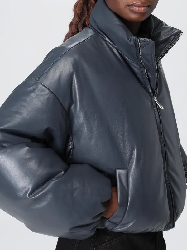Nanushka Lilima Cropped Puffer Jacket - Black