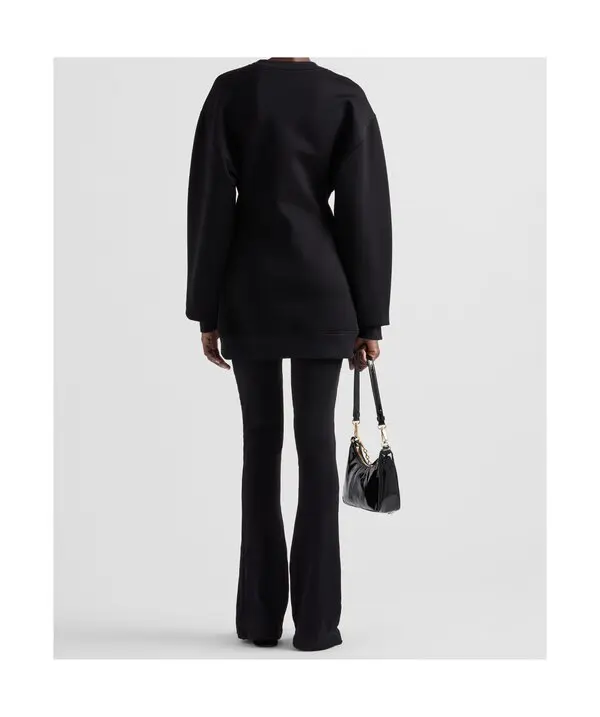 Prada Long Sleeve Fleece Dress