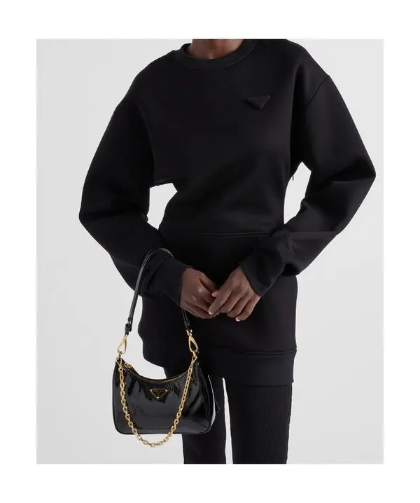 Prada Long Sleeve Fleece Dress