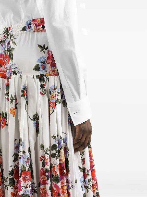 Dolce & Gabbana Dolce Gabbana Scarf Detailed Poplin Shirt