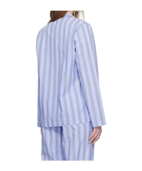 TEKLA Long-sleeved Striped Pajama Shirt