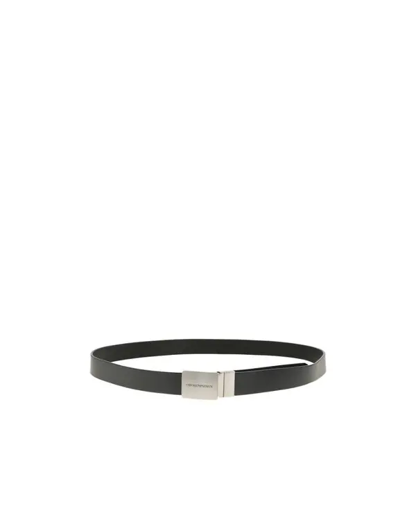 Emporio Armani Logo Buckle Reversible Leather Belt