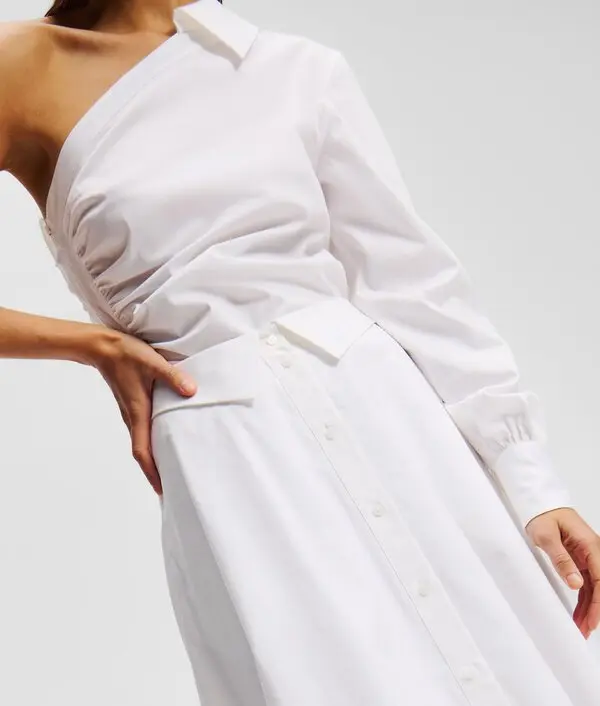 Karl Lagerfeld Poplin Maxi Skirt