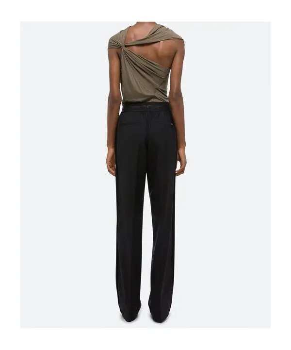 Helmut Lang Elastic Waist Straight Leg Trousers