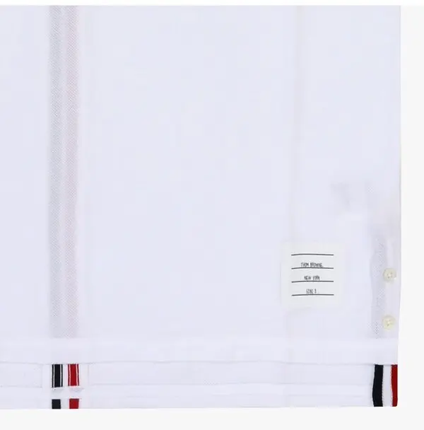 Thom Browne Classic Pique Stripe Relaxed Polo Shirt