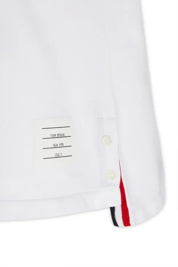 Thom Browne Classic Pique Stripe Relaxed Polo Shirt