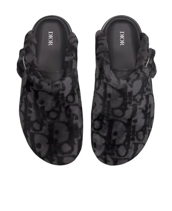 Dior Aqua Mule With Oblique Pattern