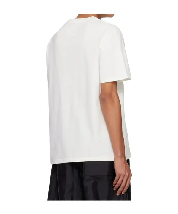 JIL SANDER Crewneck T-shirt With Logo Print - White