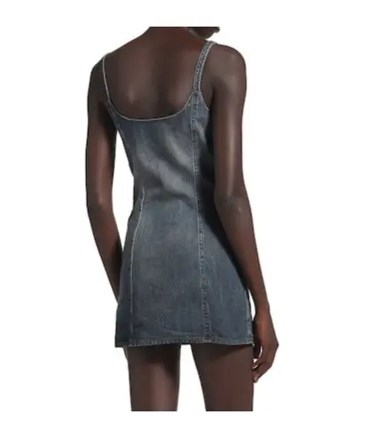 Balenciaga Corseted Denim Mini Dress