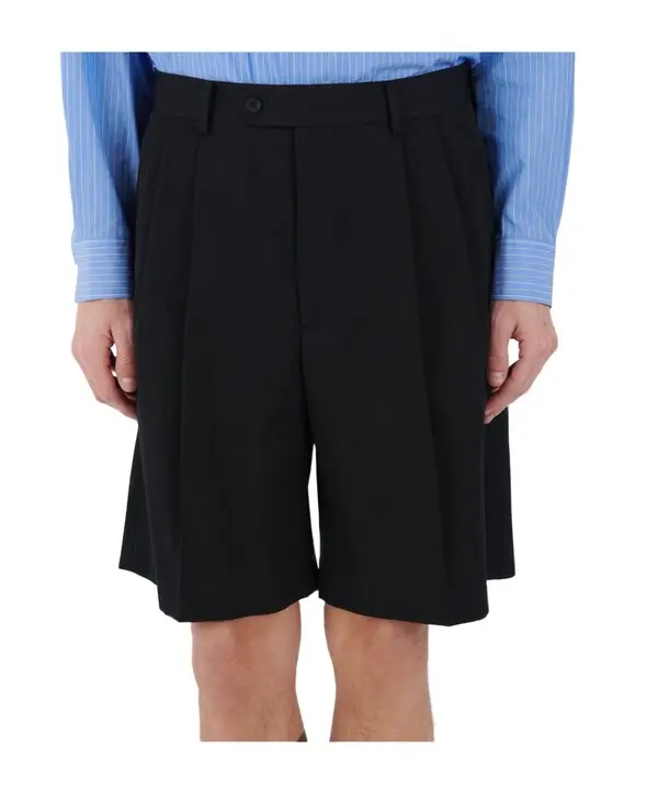 Auralee Wool Belt Loop Shorts