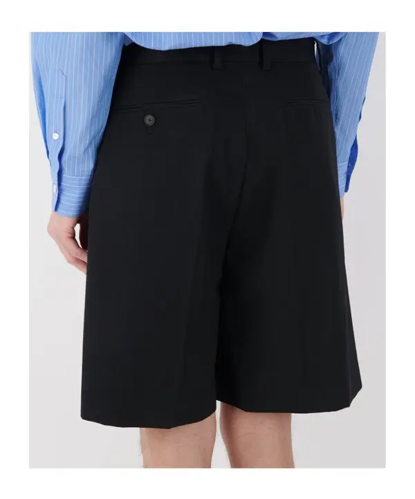 Auralee Wool Belt Loop Shorts