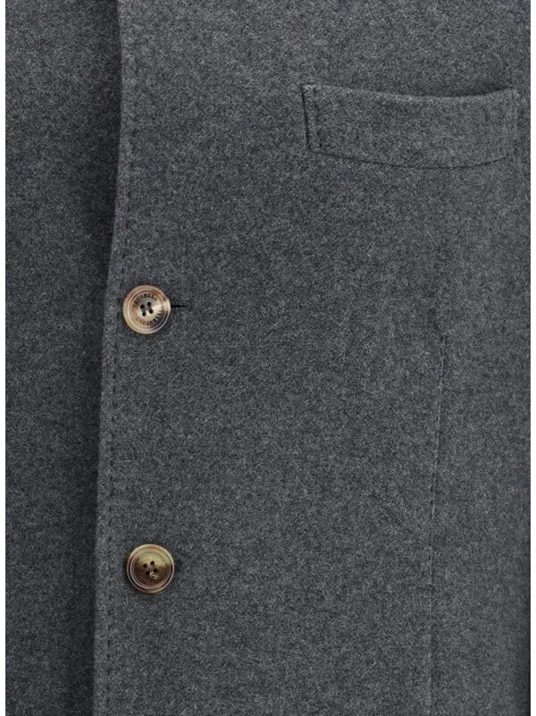 Brunello Cucinelli Single-breasted Jacket With Stand Collar