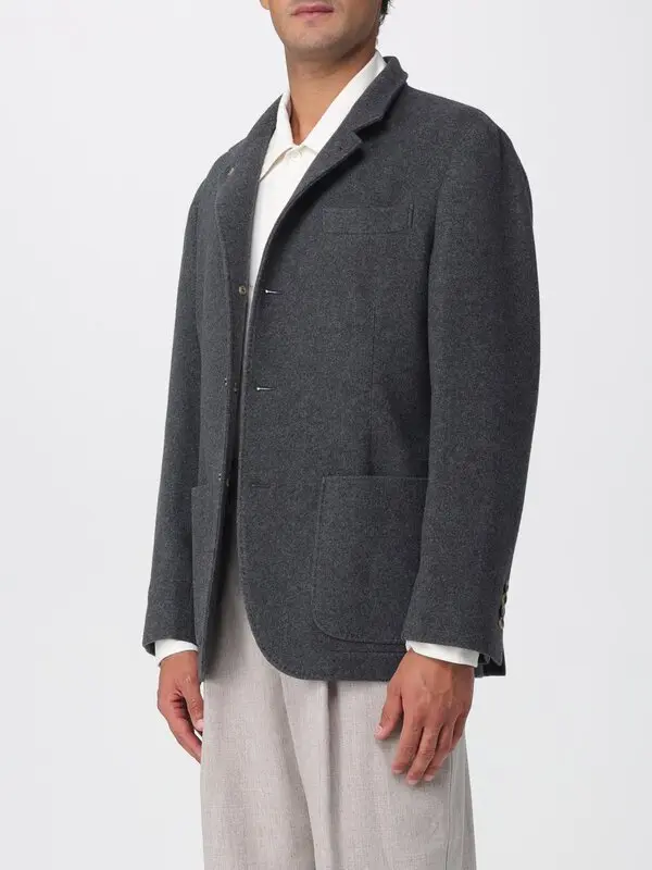 Brunello Cucinelli Single-breasted Jacket With Stand Collar