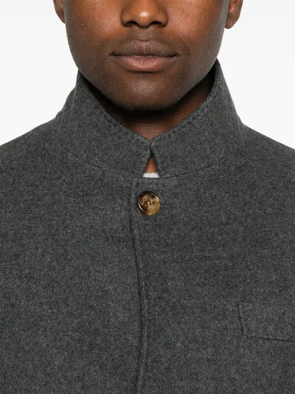 Brunello Cucinelli Single-breasted Jacket With Stand Collar
