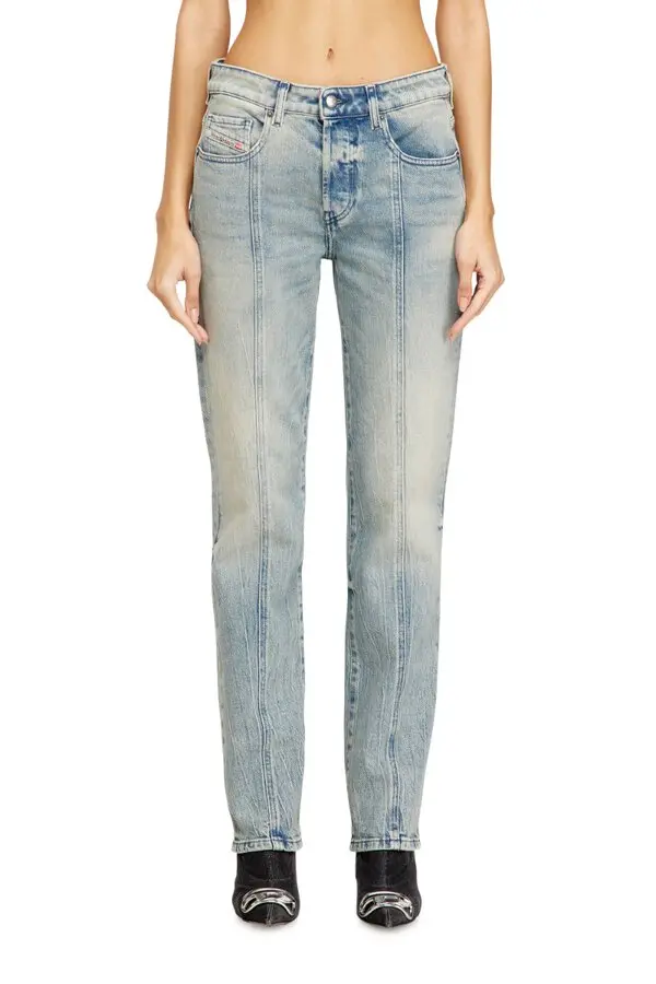 DIESEL® 1989 D-mine 09n55 Straight-leg Jeans - Light Blue
