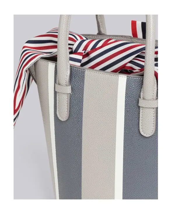 Thom Browne Rwb Stripe Lining Bucket Bag