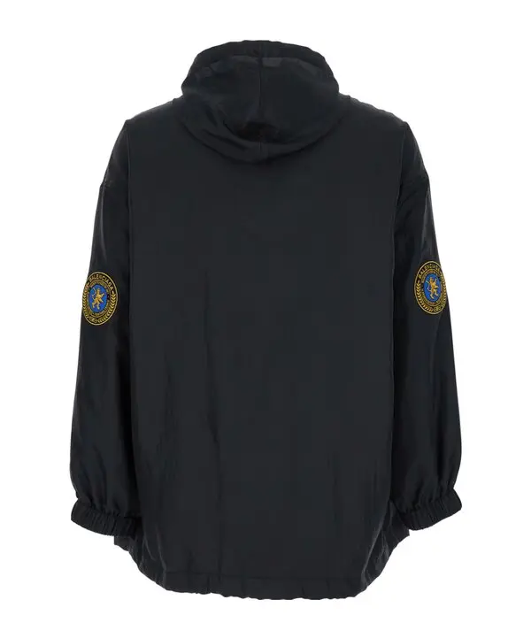 Balenciaga Logo Patch Hooded Coat