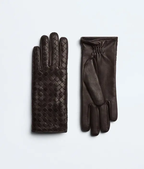 Bottega Veneta Intrecciato Full Finger Gloves - Fondant