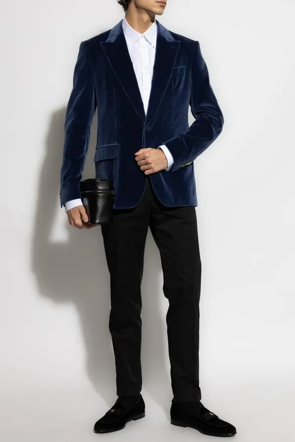 Dolce & Gabbana Dolce Gabbana Single-breasted Velvet Blazer