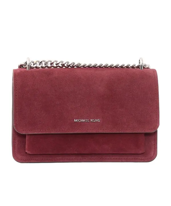 Michael Kors Suede Shoulder Bag - Red