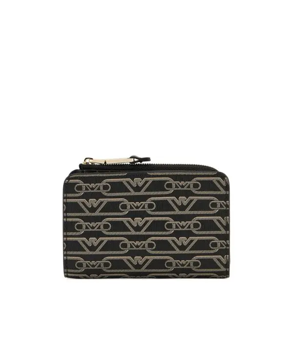 Emporio Armani Logo-printed Zipped Wallet - Black