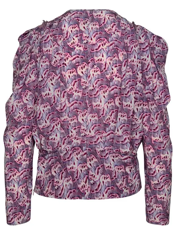 Isabel Marant Étoile Printed Blouse With Ruffles