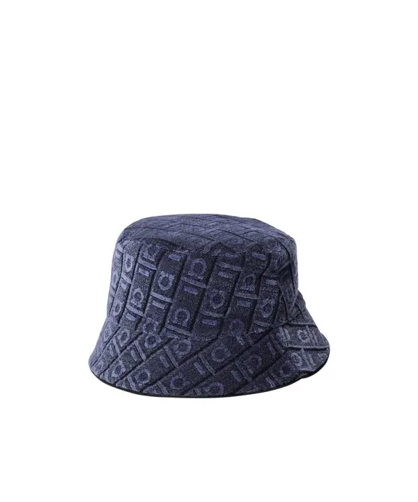 FERRAGAMO Jacquard Fisherman's Hat - Blue