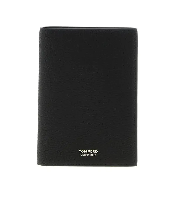 TOM FORD Logo Detailed Bi-fold Wallet - Black