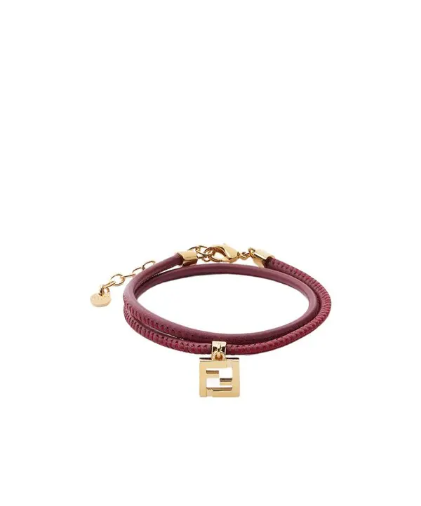 Fendi Ff Charm Bracelet - Red